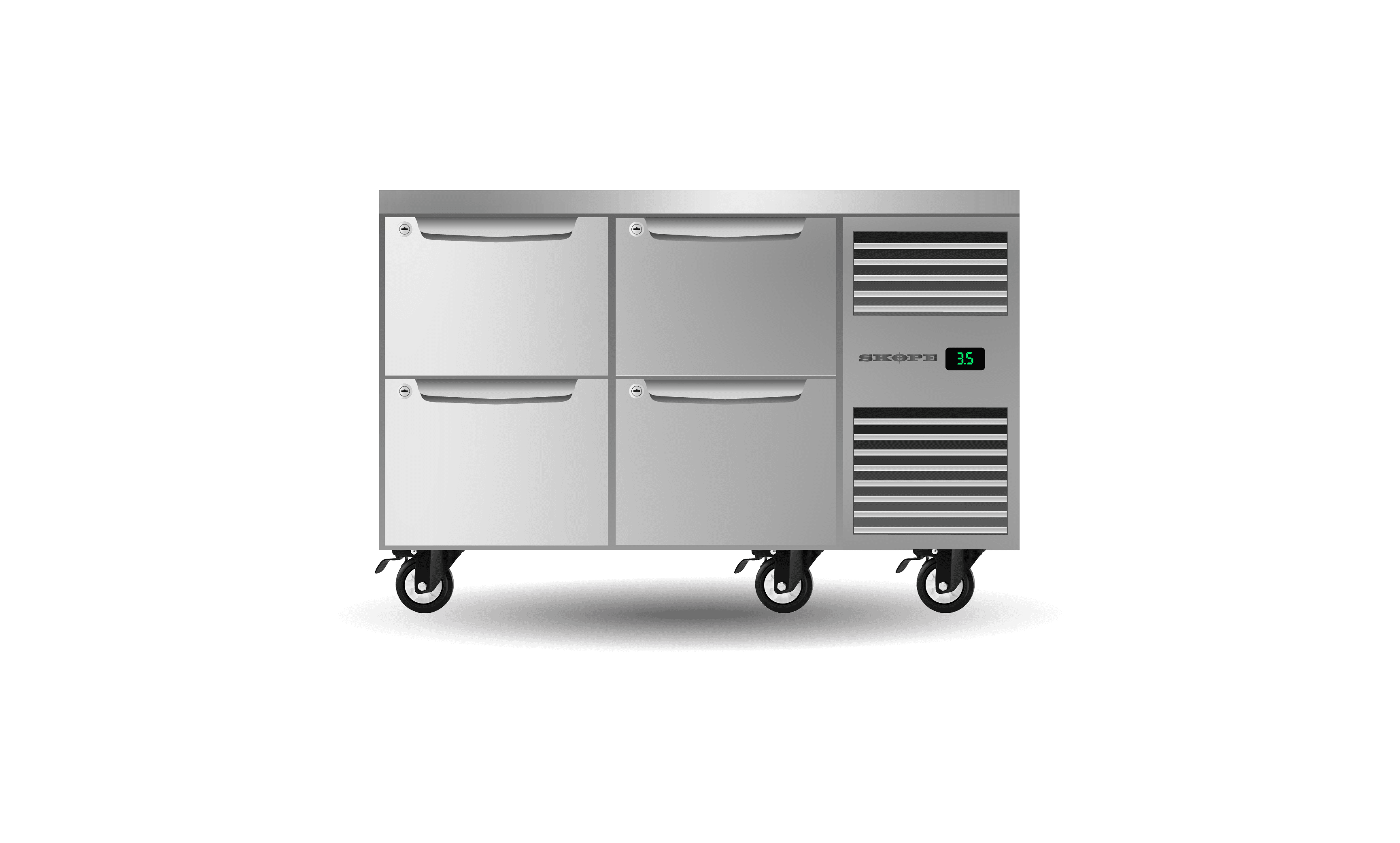 SKOPE Six Drawer, Three Bay, Underbench GN 1/1 Fridge – Efendi Catering ...